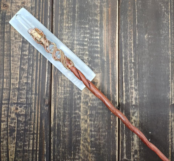Titan Class Bloodwood and Gold Energy Healing Wand (ver 2.0) $205 ...