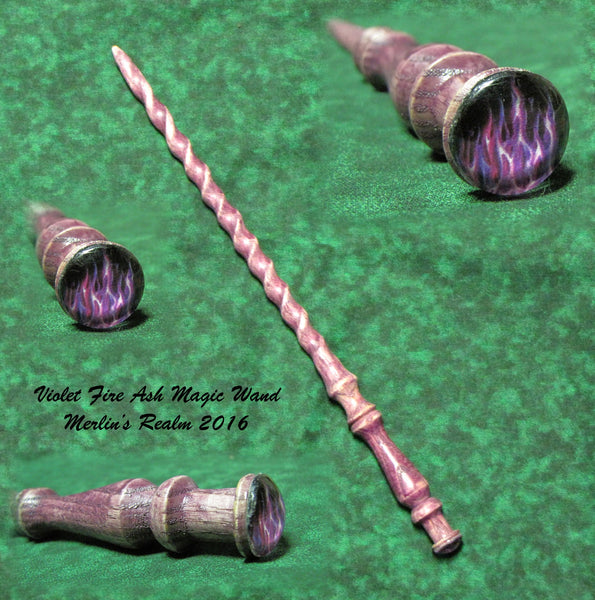 Violet Fire Ash Wand – Merlin's Realm